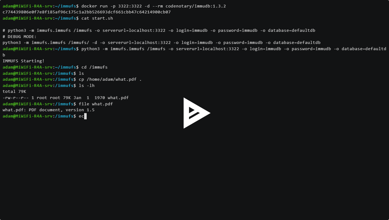 Libfuse Meets Immudb To Create A Versioned And Tamperproof Filesystem Immudb 6368
